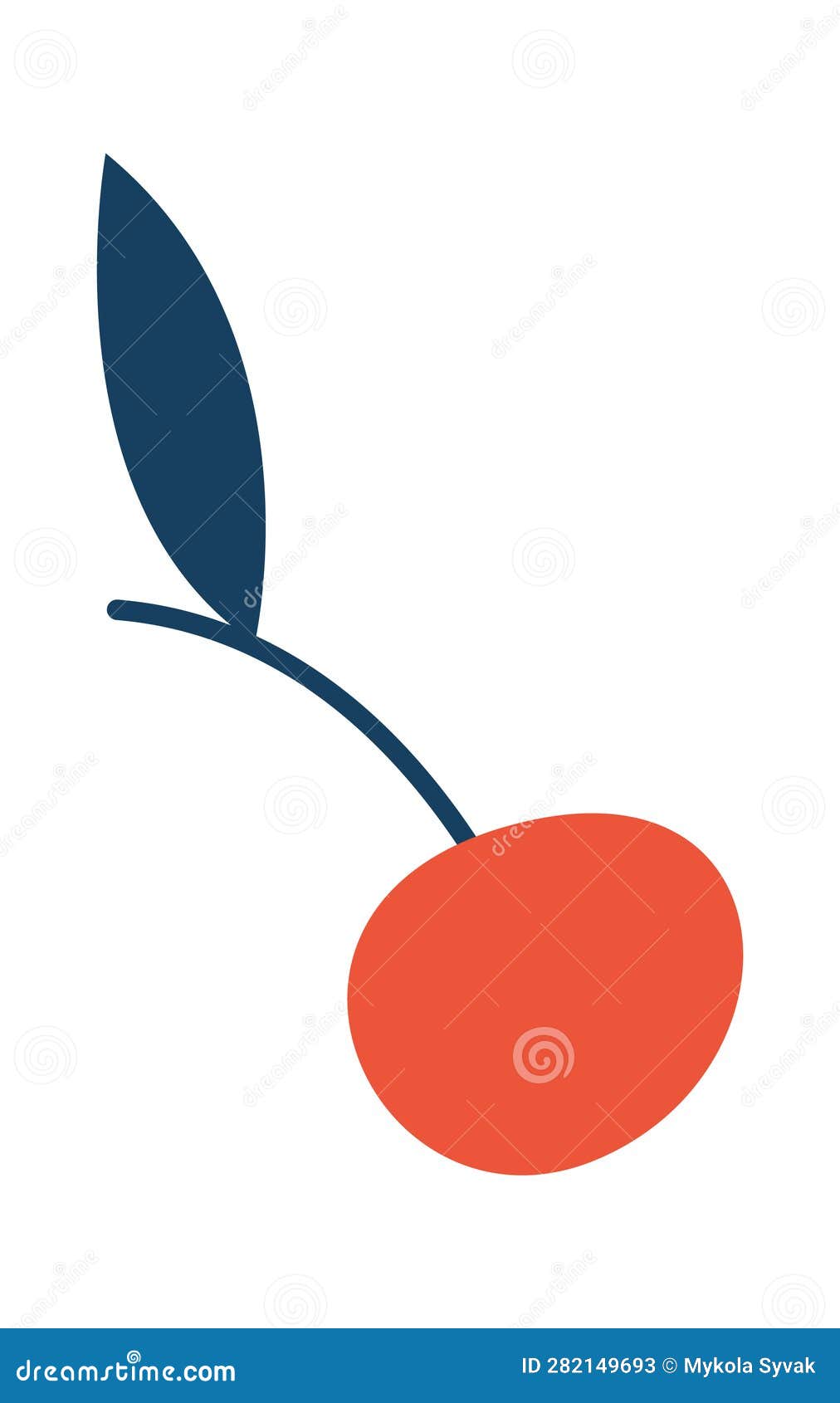 Cherry Ripe Berry stock vector. Illustration of ripe - 282149693