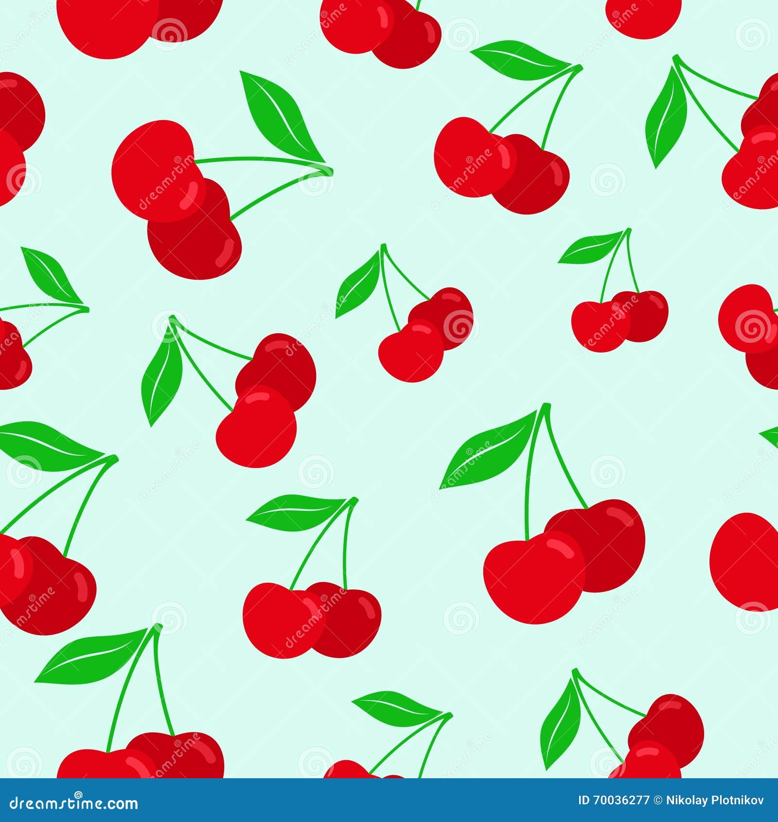 Cherry Seamless Pattern. Texture for Textile, Wallpaper, Wrappings ...