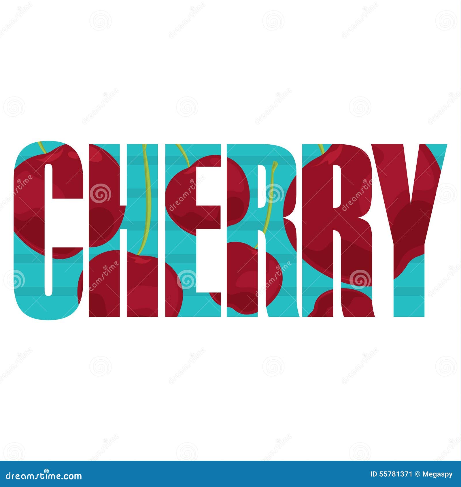 Cherry sign stock vector. Illustration of background - 55781371