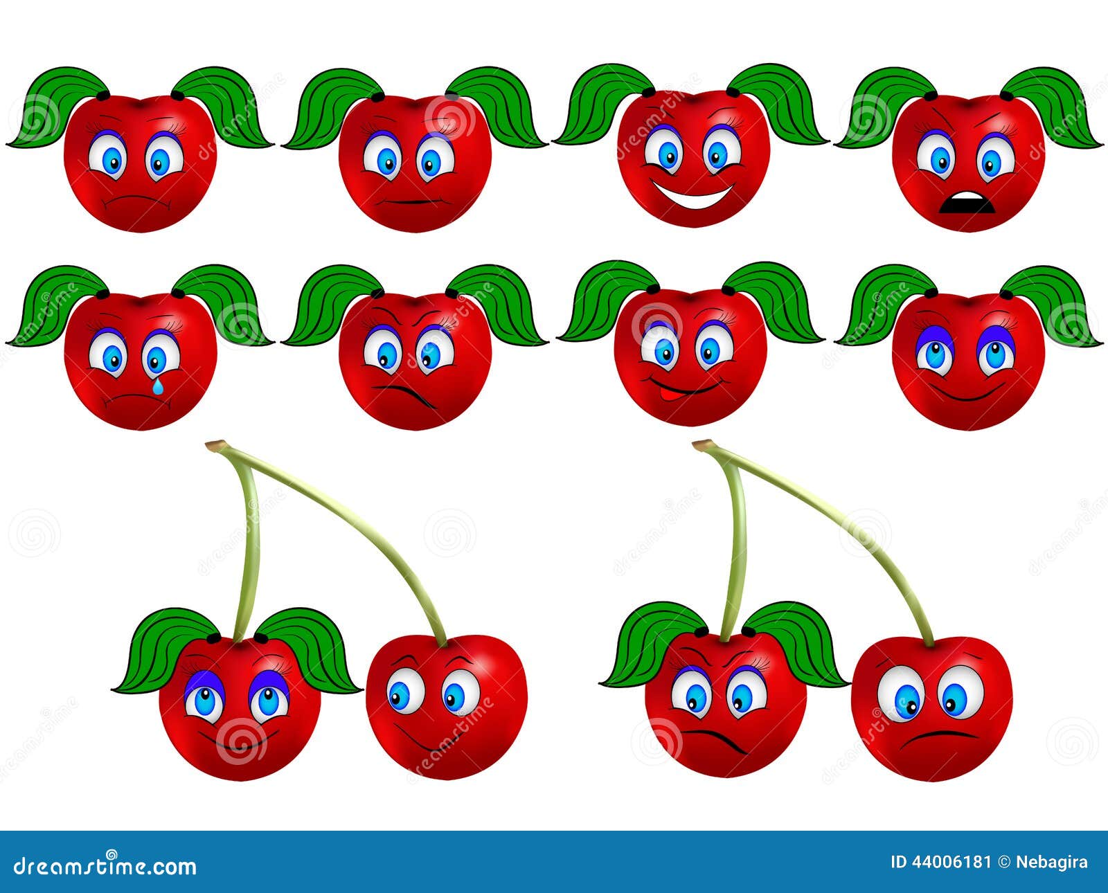 Cherry smile stock illustration. Illustration of control - 44006181