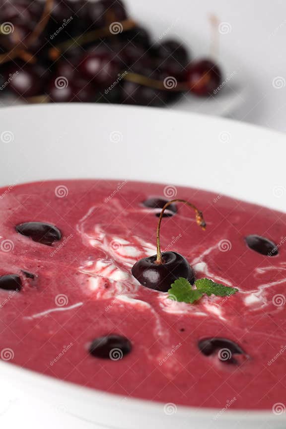 Cherry soup stock photo. Image of homemade, ingredient - 15552128