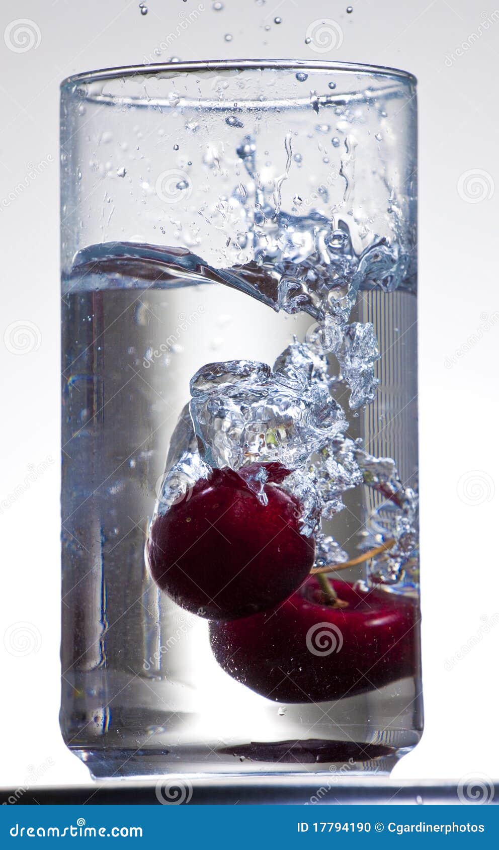 Cherry Splash in Water stock photo. Image of droplet - 17794190