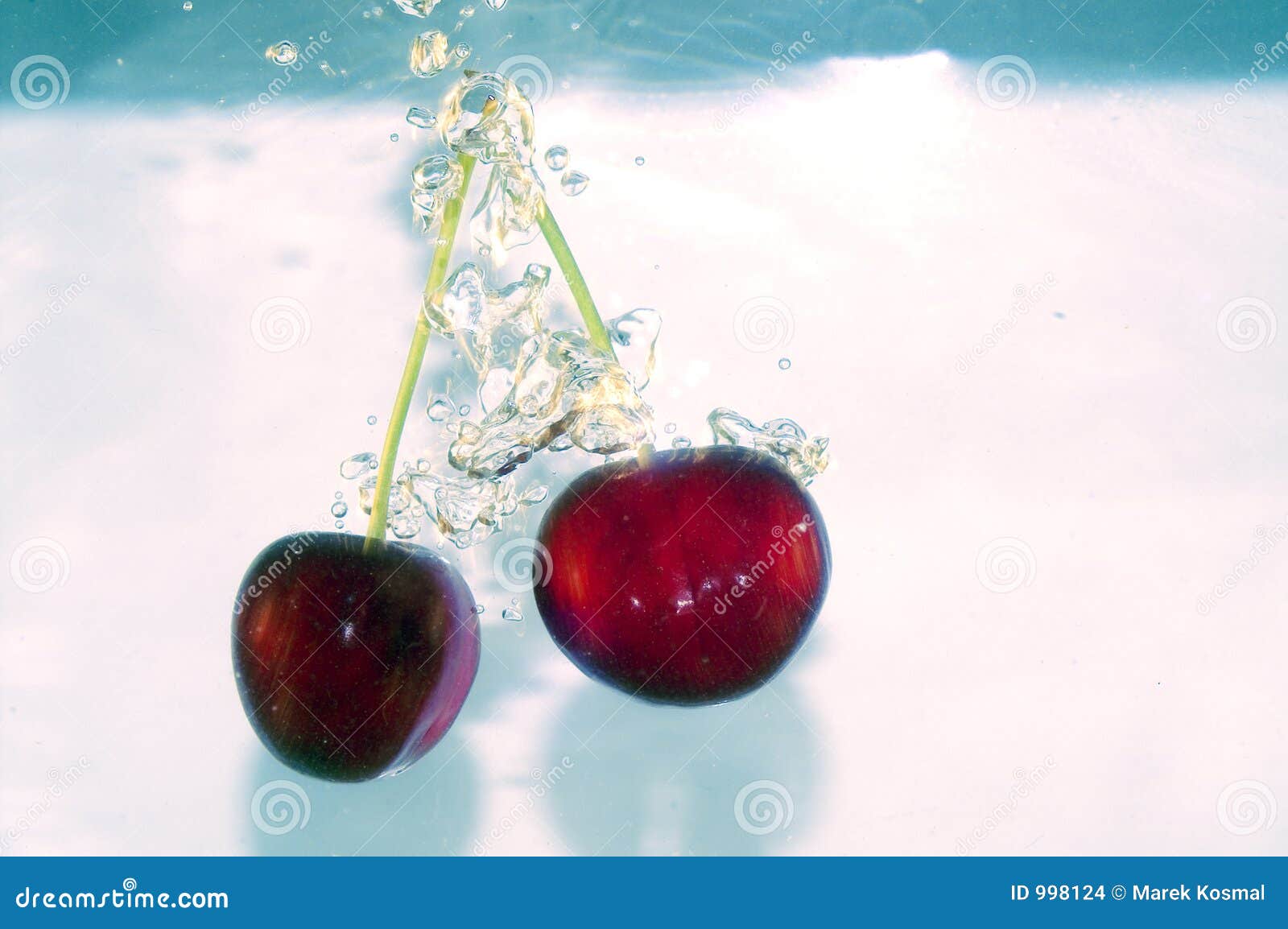 Cherry splashing stock photo. Image of disemboguement, splash - 998124