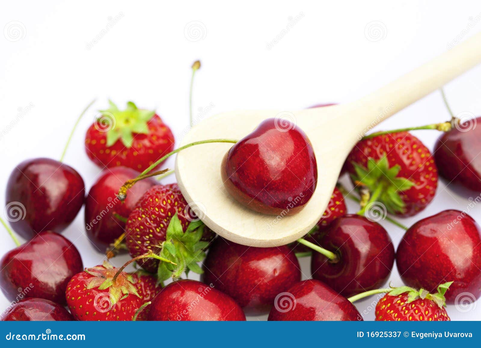 Cherry and strawberry stock image. Image of organic, clipping - 16925337