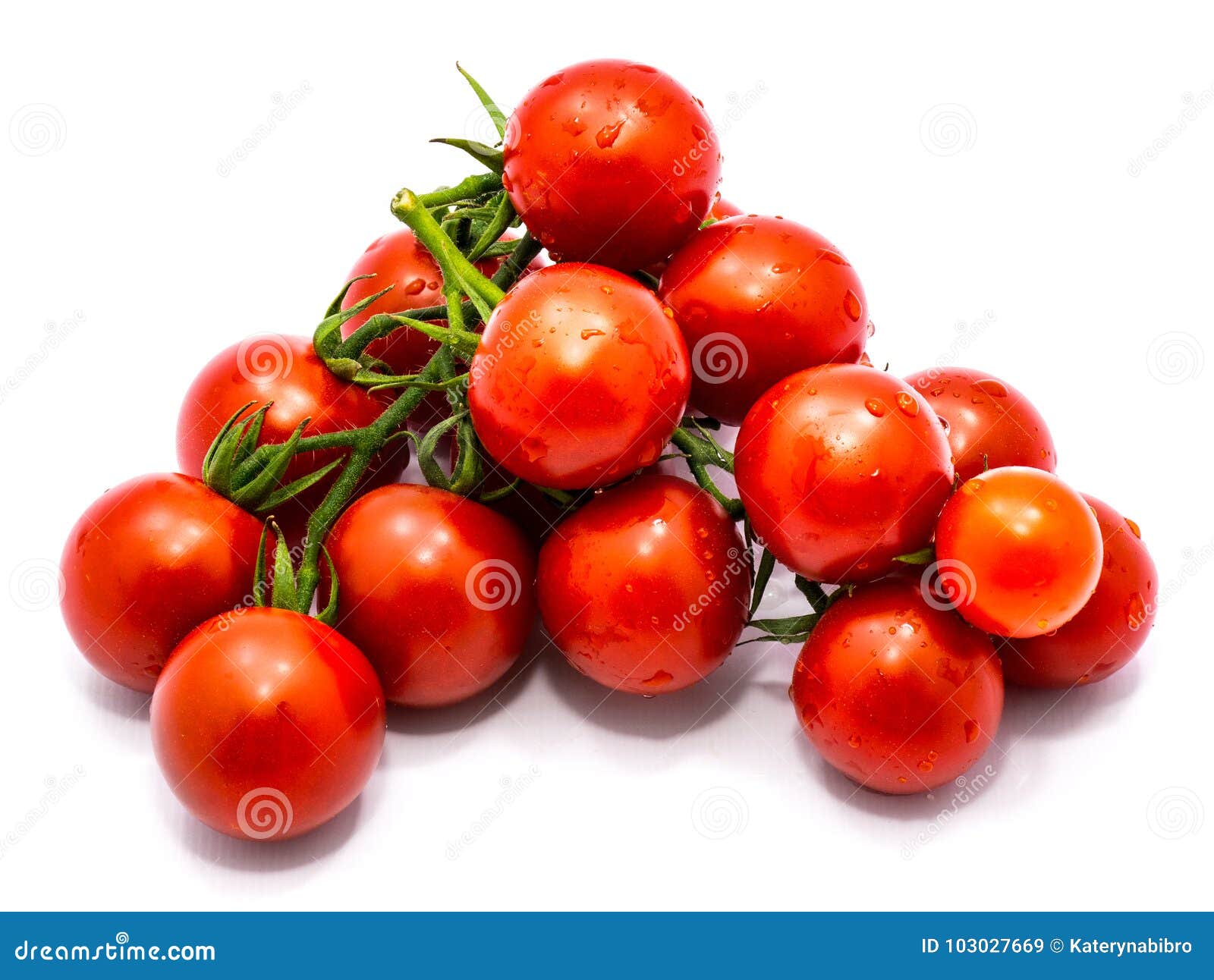 Cherry Tomato image stock. Image du émeraude, fermer - 103027669