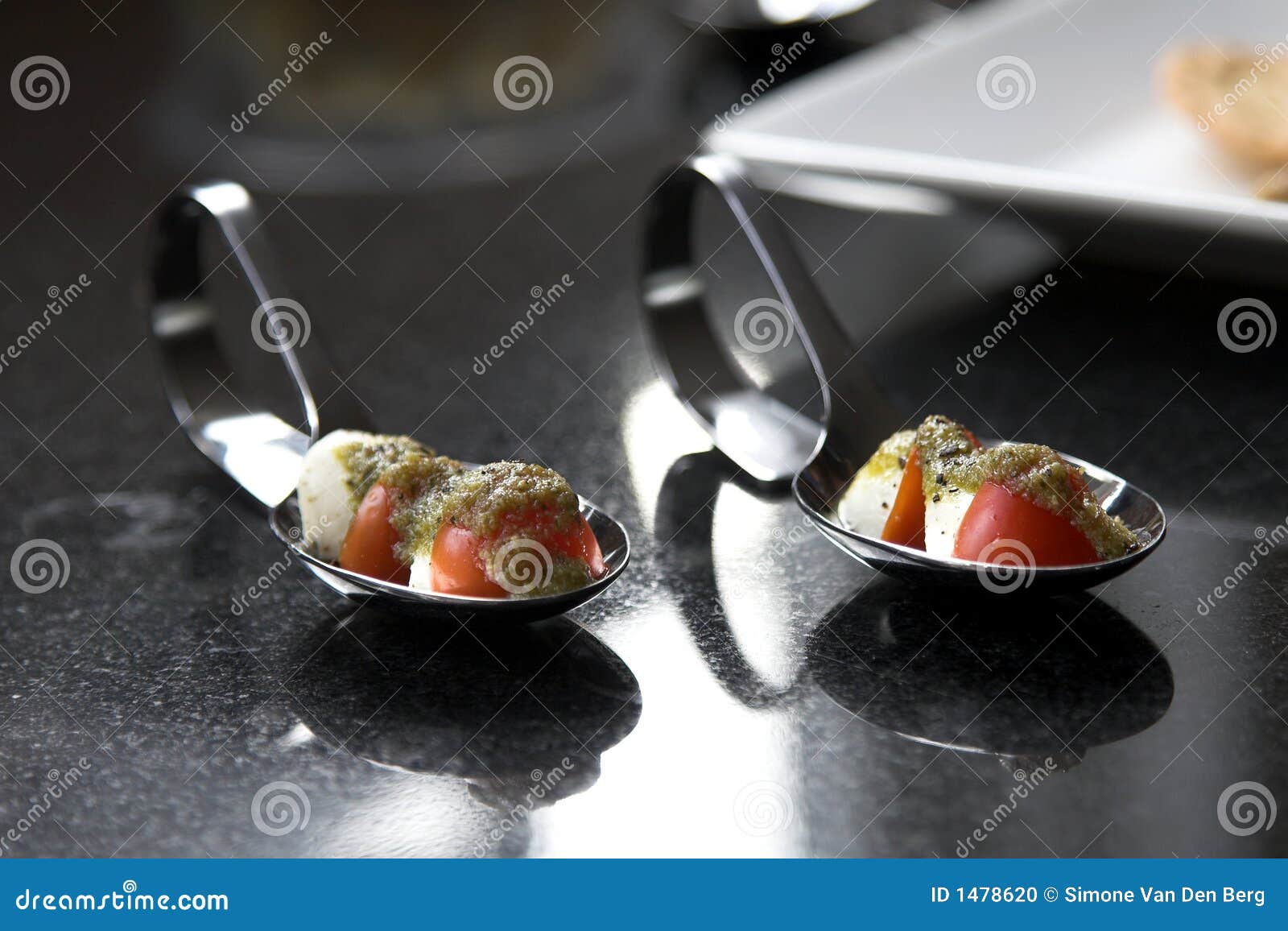 Amuse-bouche On Plates. Royalty-Free Stock Photography | CartoonDealer ...