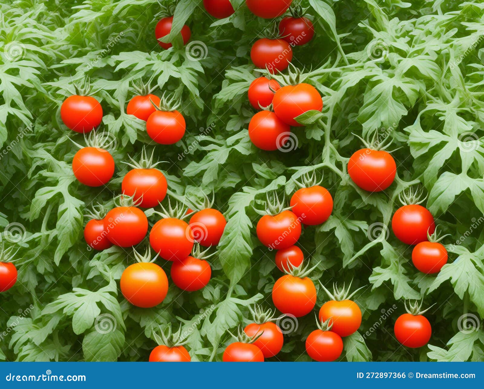 Cherry Tomato Plants on the Vine Stock Illustration - Illustration of ...
