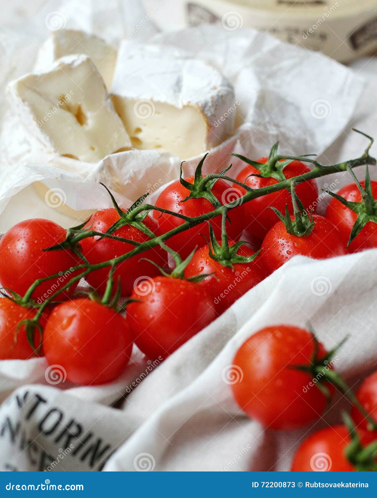 Cherry Tomatoes with Cheese Stock Image - Image of small, dairy: 72200873