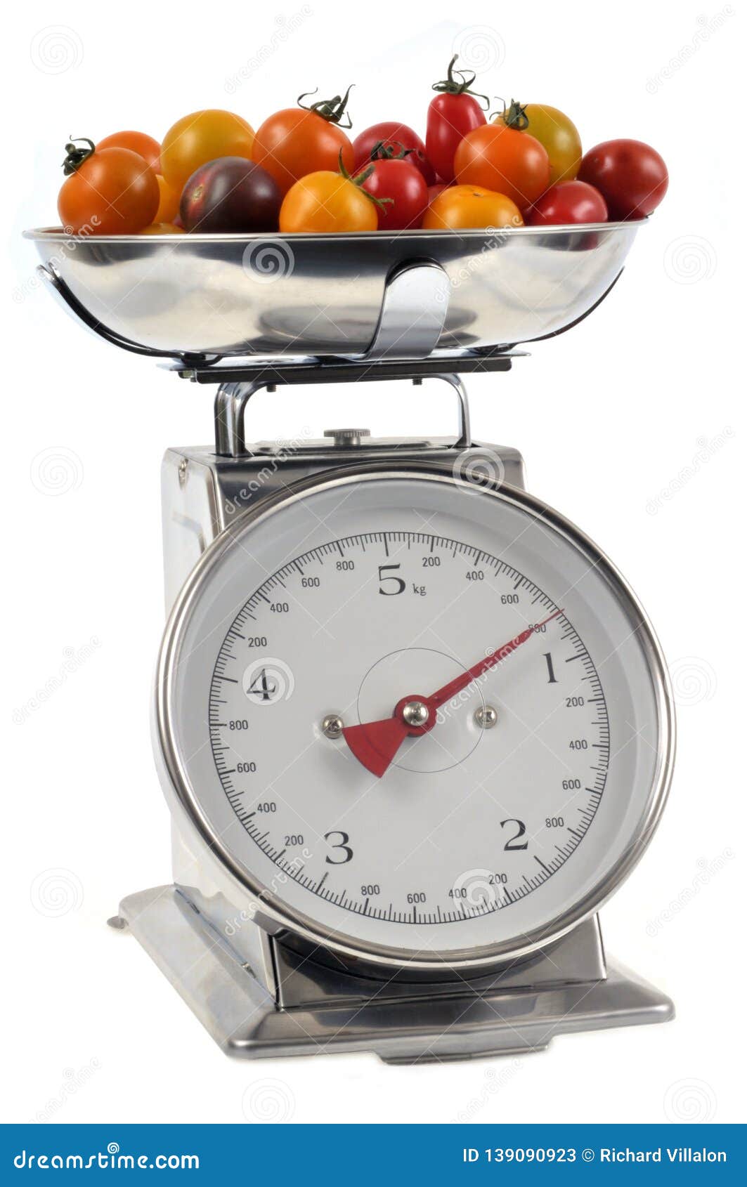Cherry Tomatoes on a Kitchen Scale Stock Image - Image of scale ...