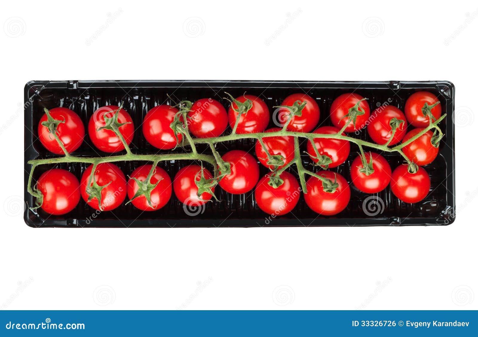 Cherry Tomatoes in Packaging Stock Photo - Image of shiny, macro: 33326726
