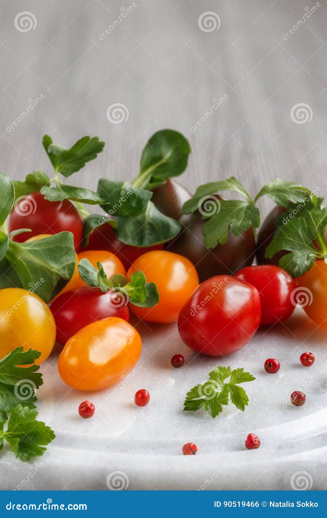 Cherry Tomatoes and Peruvian Pepper Stock Photo - Image of healthy ...