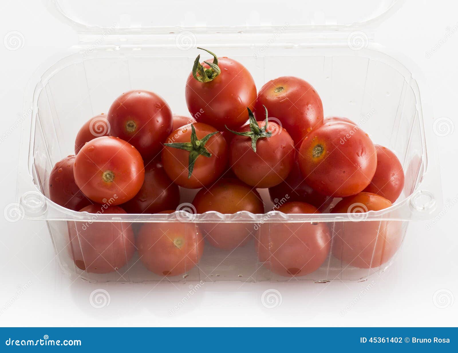 Cherry Tomatoes in Retail Packaging Stock Photo - Image of agriculture ...