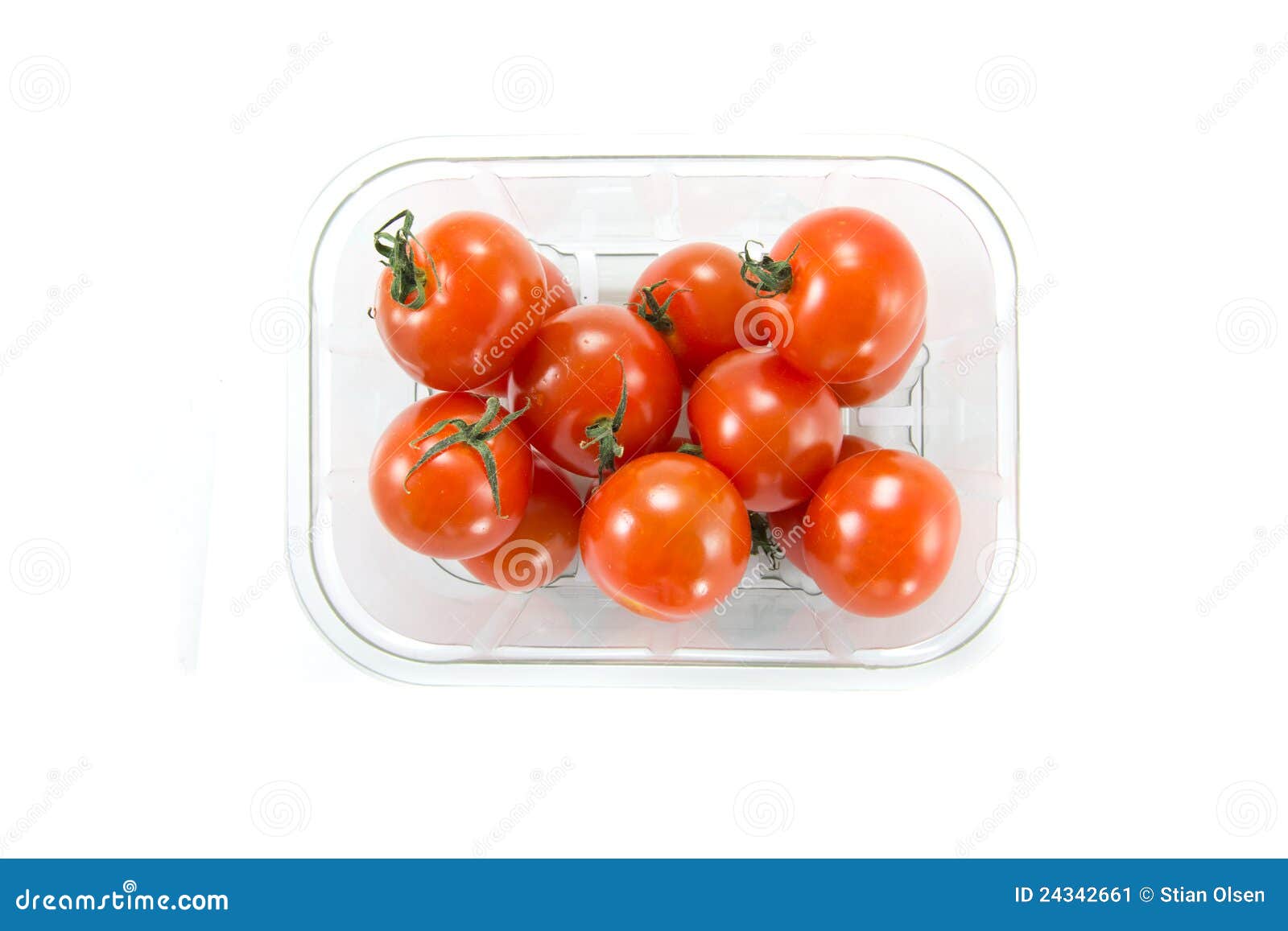 Cherry Tomatoes in a Store Box Stock Image - Image of natural, fruit ...
