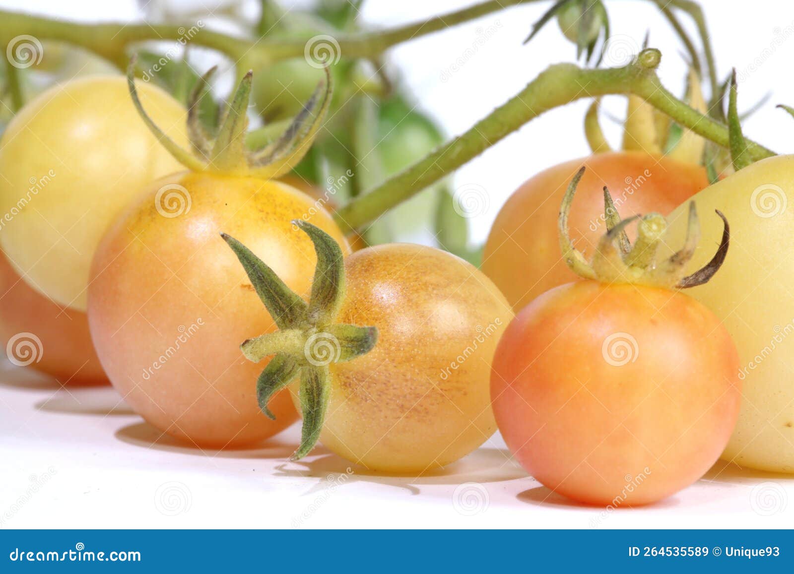 Cherry Tomatoes `white Mirabelle` Stock Image - Image of healthy ...