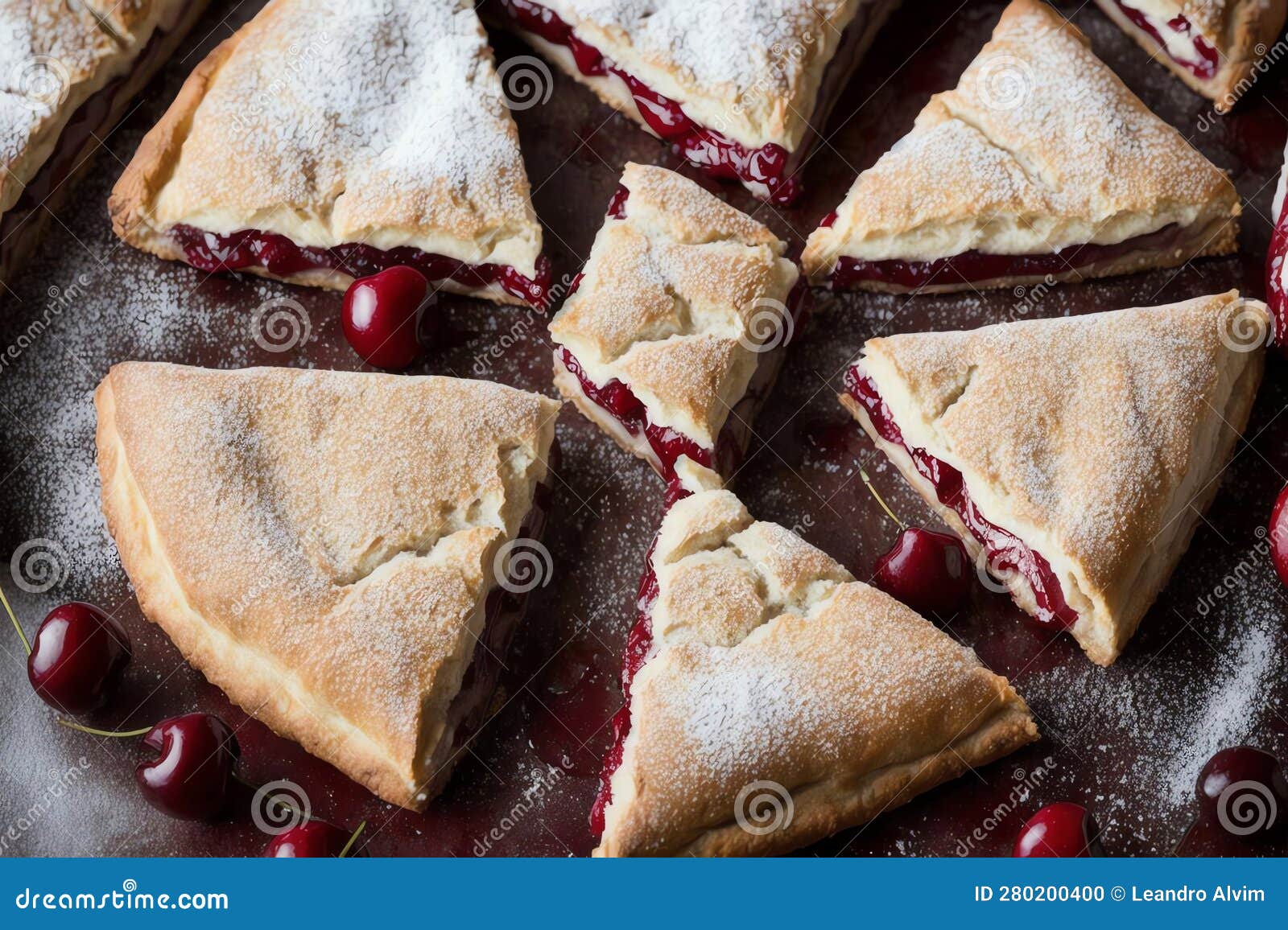 Cherry Turnover Heaven.AI Generated Stock Illustration - Illustration ...