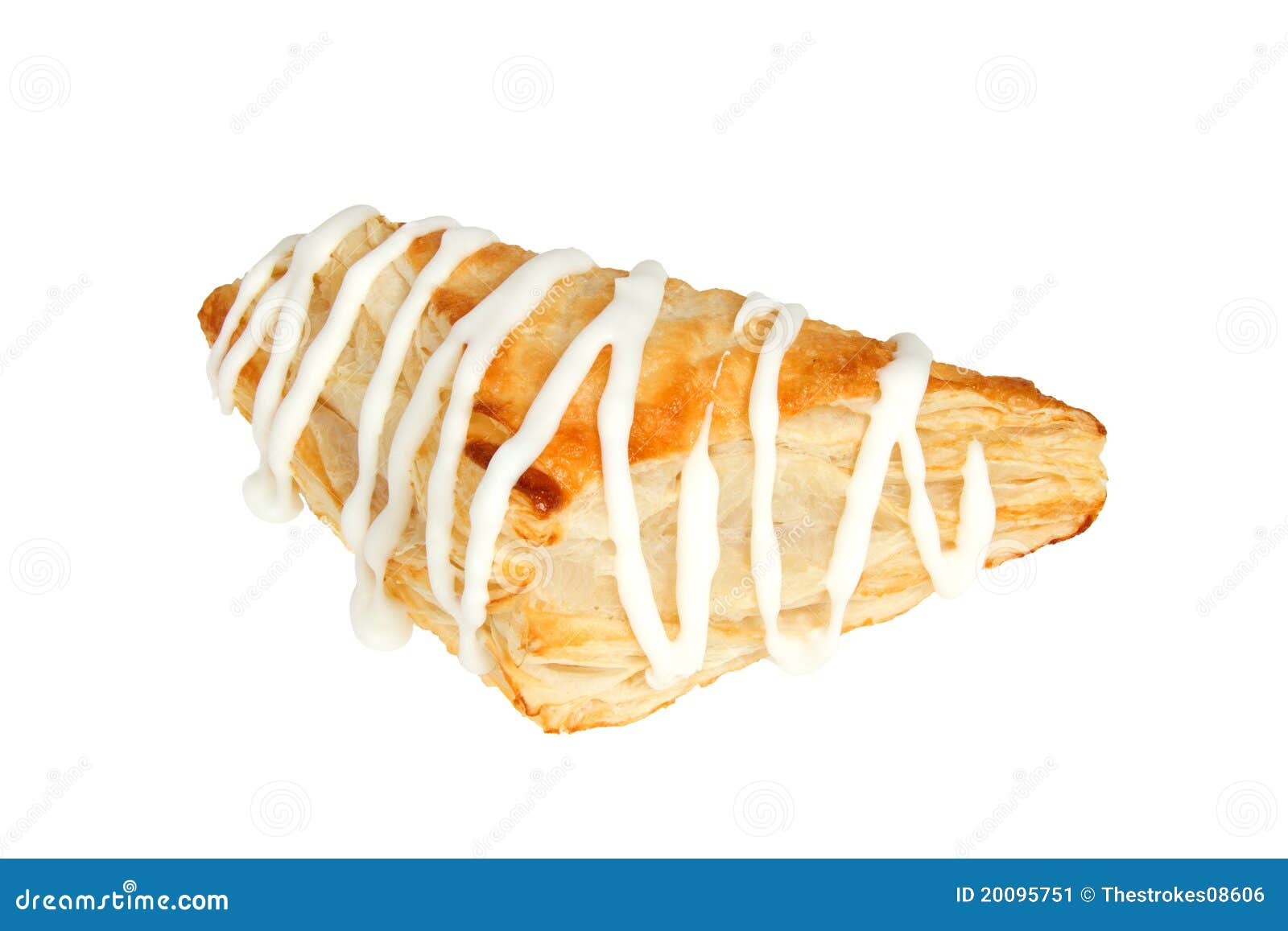 Cherry Turnover on a White Background Stock Image - Image of breakfast ...