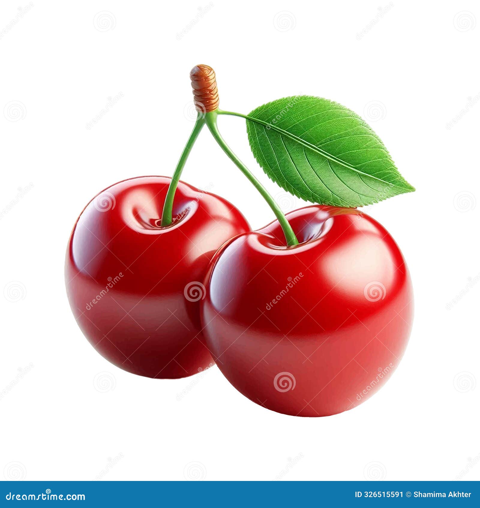 Cherry Vector Illustration Unique Design Stock Vector - Illustration of ...