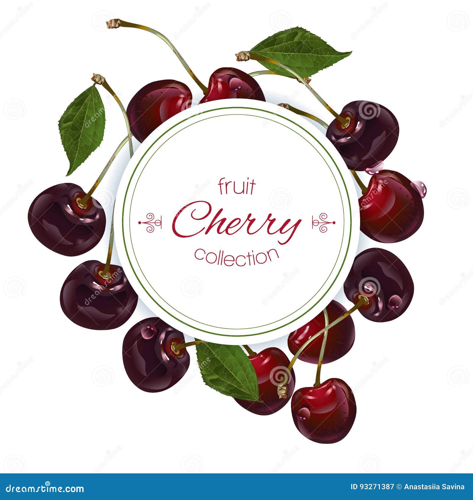 Cherry Vertical Banners Vector Illustration | CartoonDealer.com #93271408