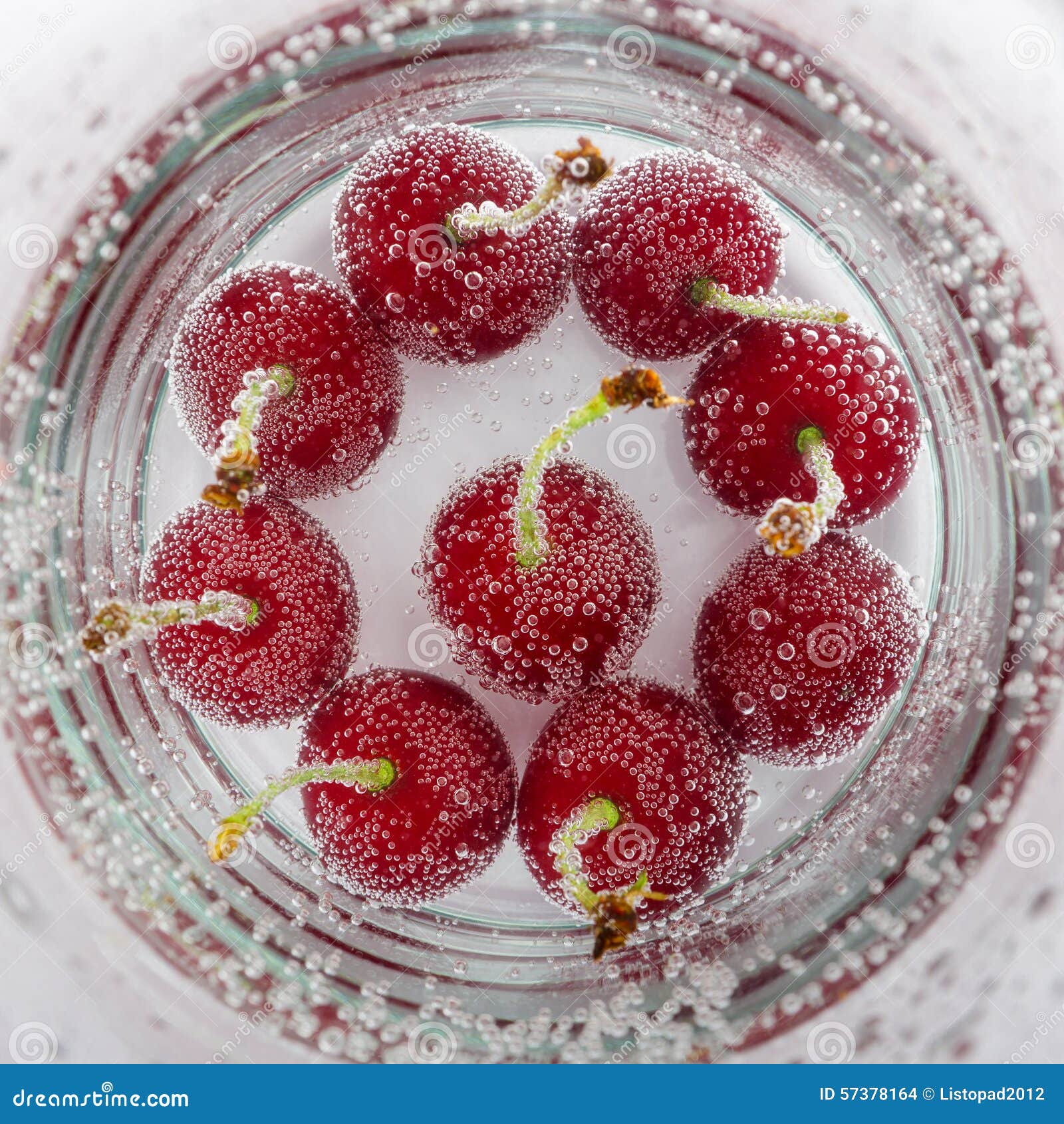 Cherry in water stock photo. Image of health, vitamin - 57378164