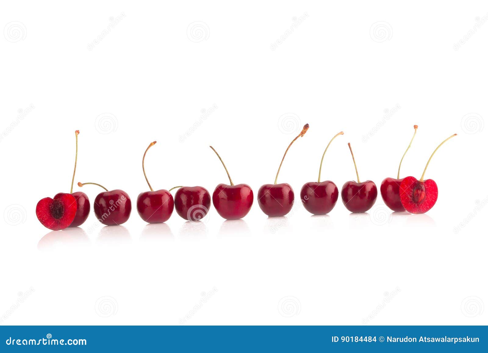 Cherry on white background stock photo. Image of juice - 90184484