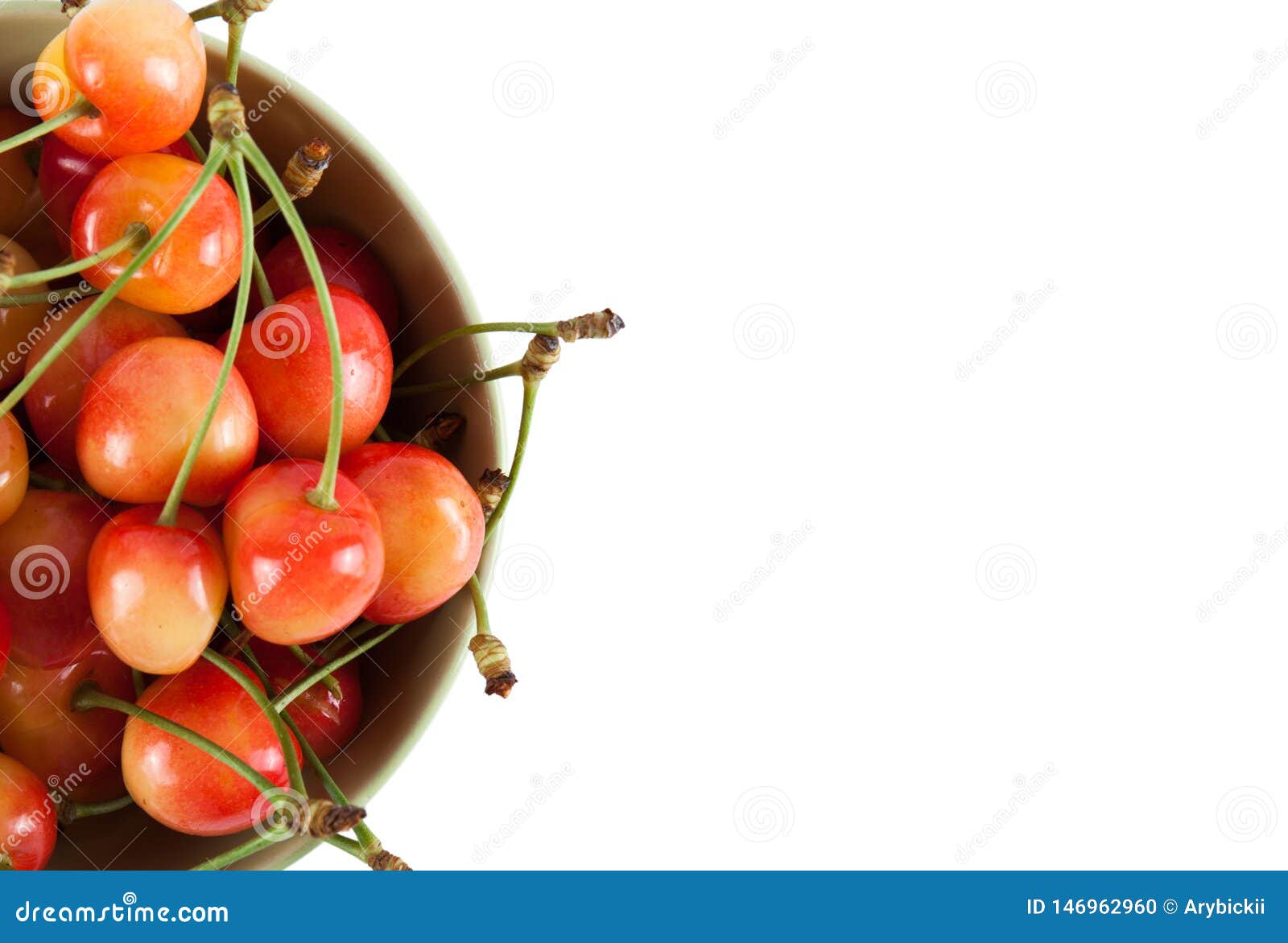 Cherry on white background stock photo. Image of sour - 146962960