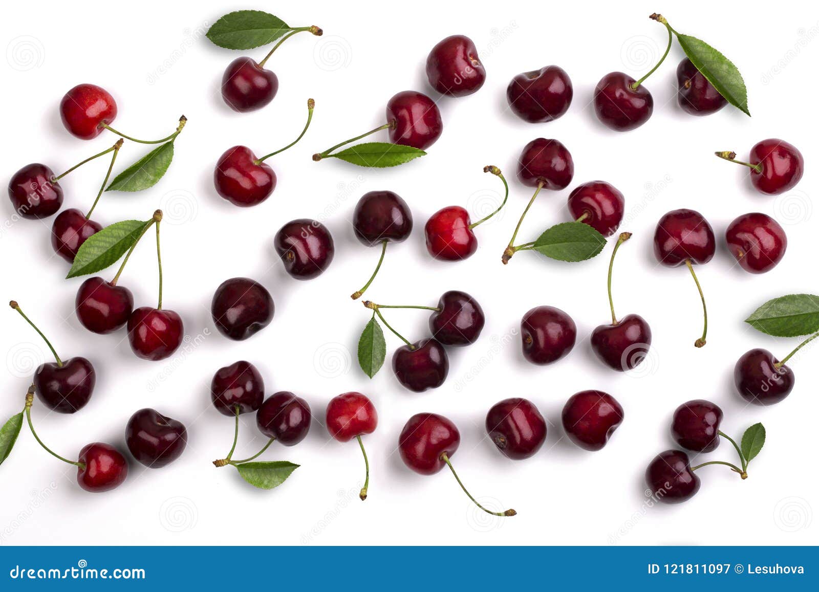 Cherry on white background stock image. Image of dessert - 121811097