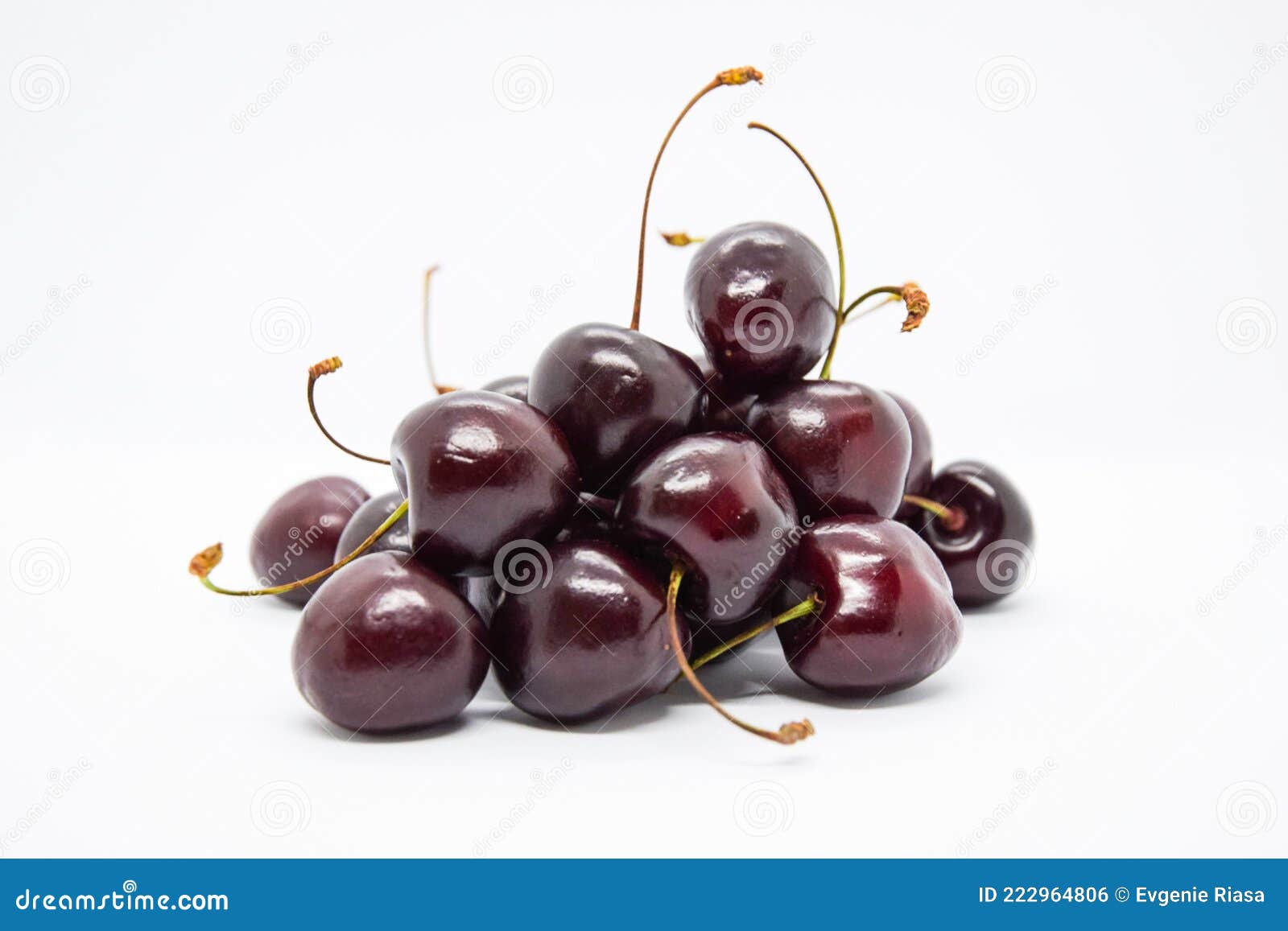 Cherry, on a White Background. Sweet Cherry on a White Background Stock ...