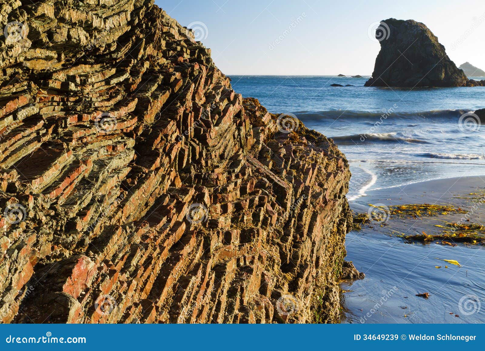A Sedimentary Chert Rock In The Hand Royalty-Free Stock Photo ...