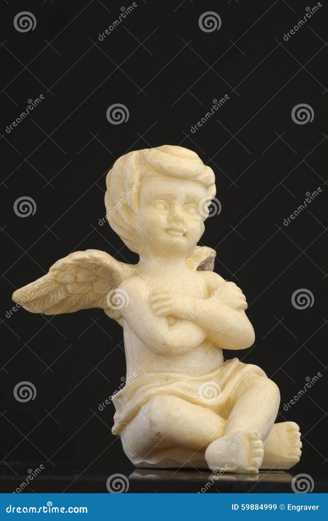 Cherub Sitting Black Backgrounds Stock Image | CartoonDealer.com #59884999