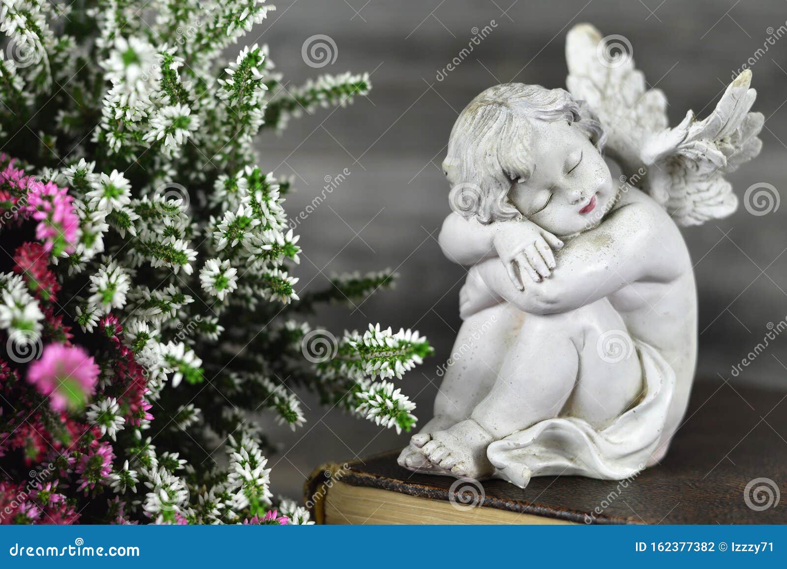 Cherub Sleeping Hedges Library Sculpture Royalty-Free Stock Photography ...