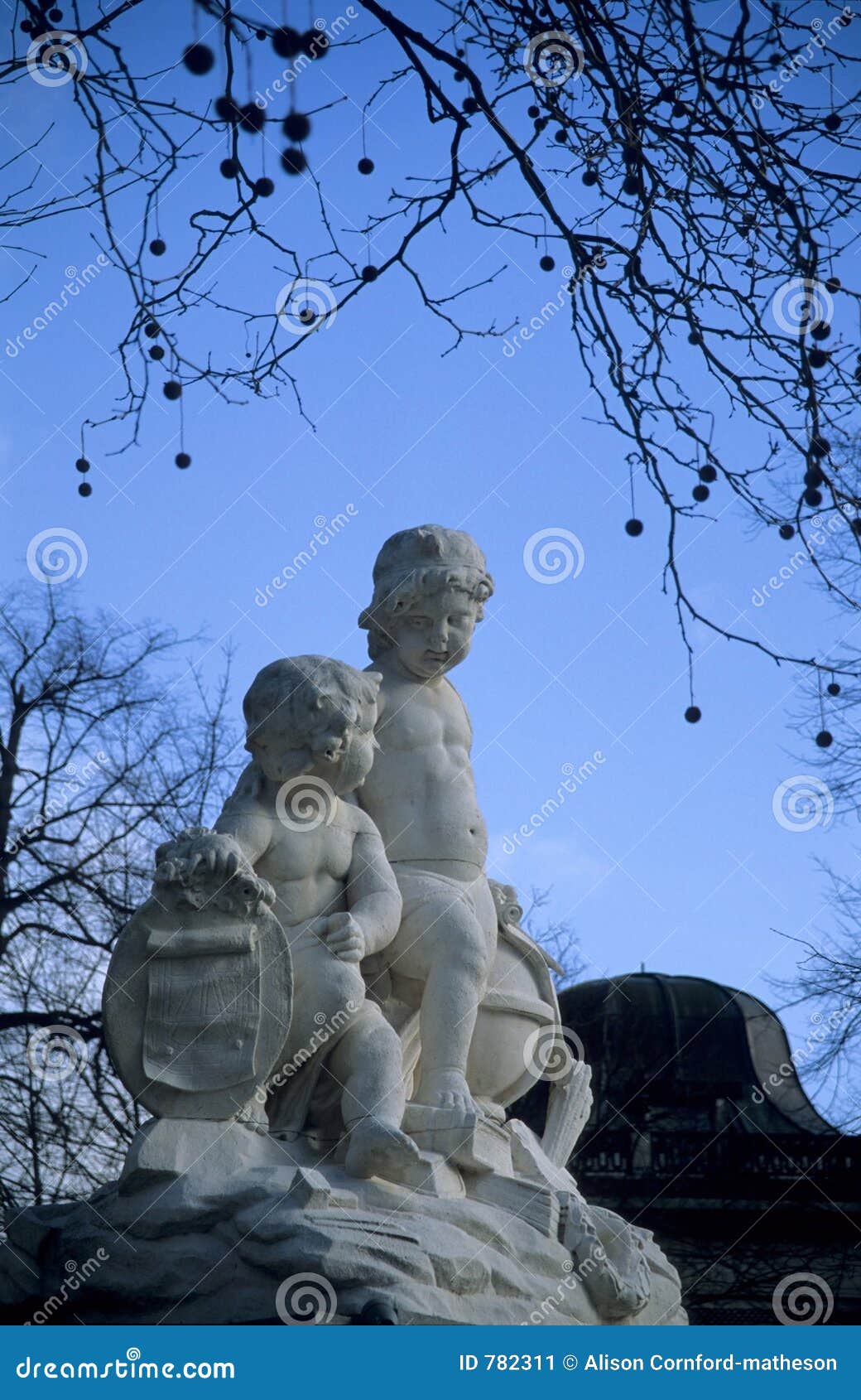 Cherub Statue stock image. Image of angels, blue, blues - 782311
