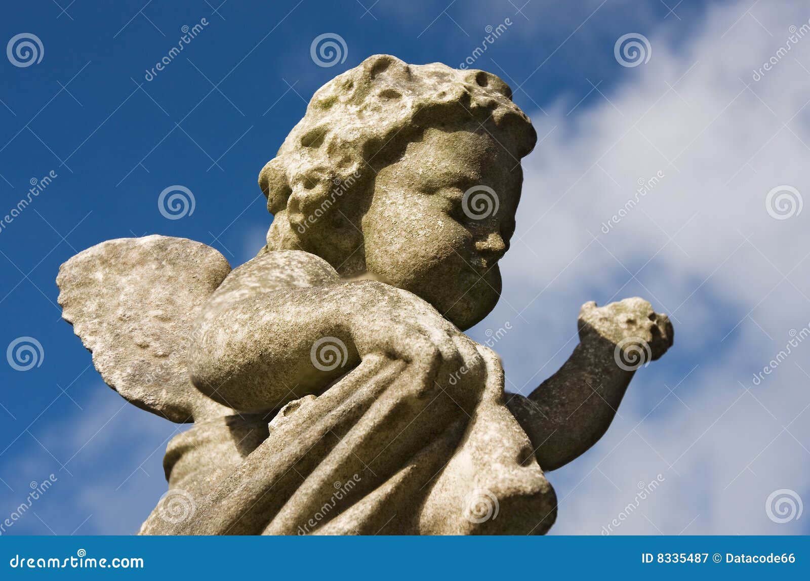 Cherub statue stock image. Image of gravestone, stone - 8335487