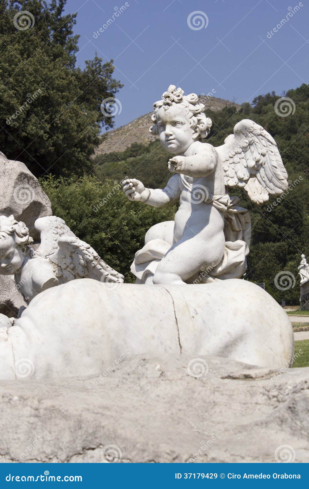 Cherub statue stock image. Image of outdoor, europe, ancient - 37179429