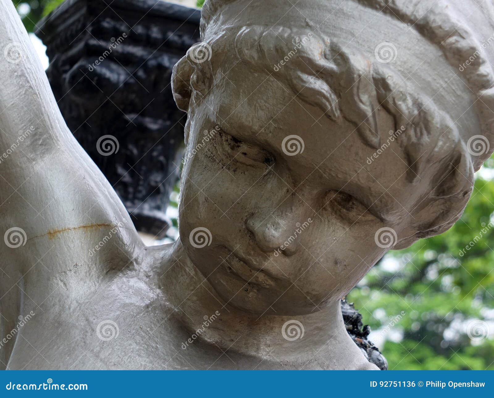 Cherub statue stock photo. Image of cherub, statue, outdoor - 92751136