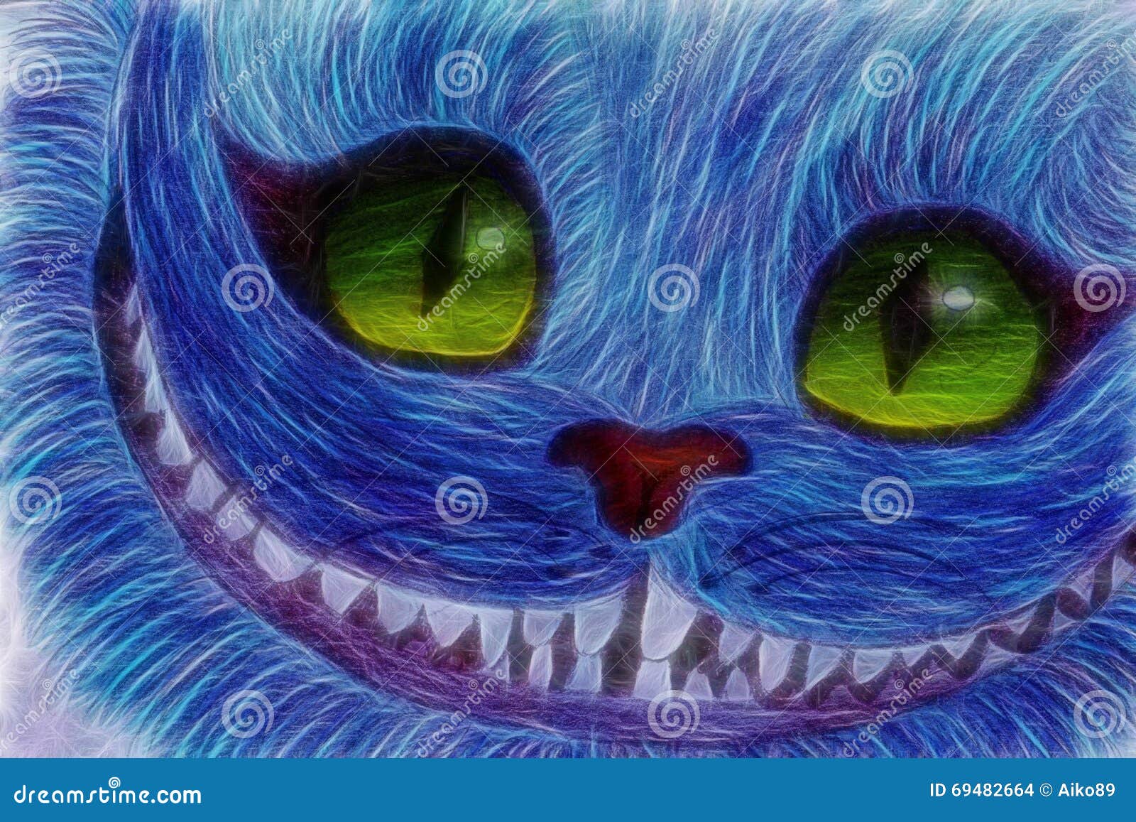Cheshire Cat Cartoon Vector | CartoonDealer.com #72511075