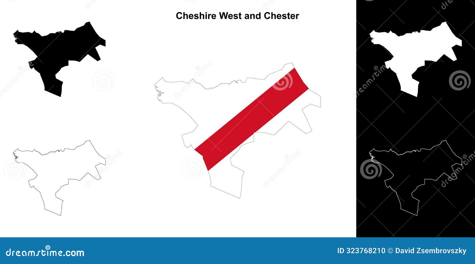 Chester Outline Map Cartoon Vector | CartoonDealer.com #357531957