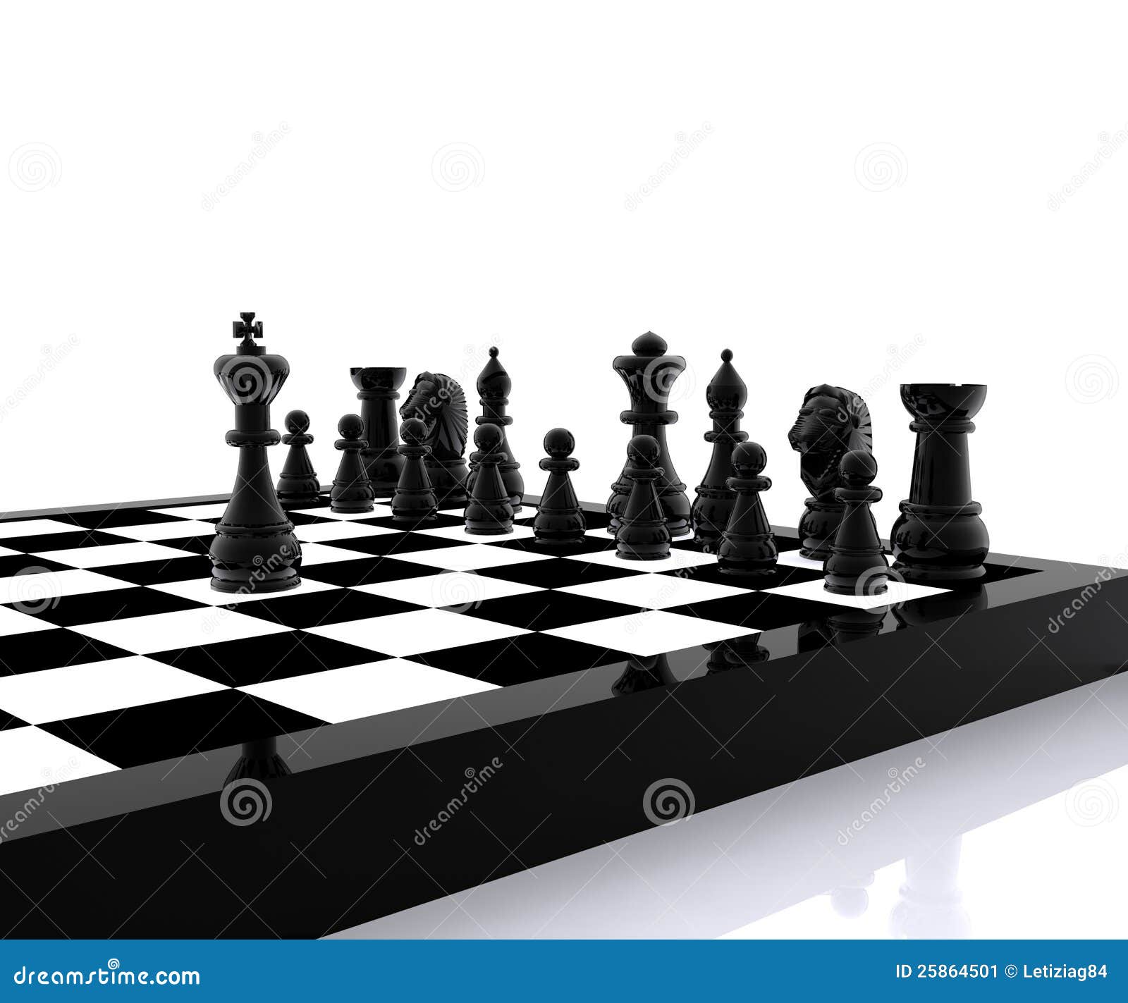 Chess - 3D stock illustration. Illustration of dimensional - 25864501
