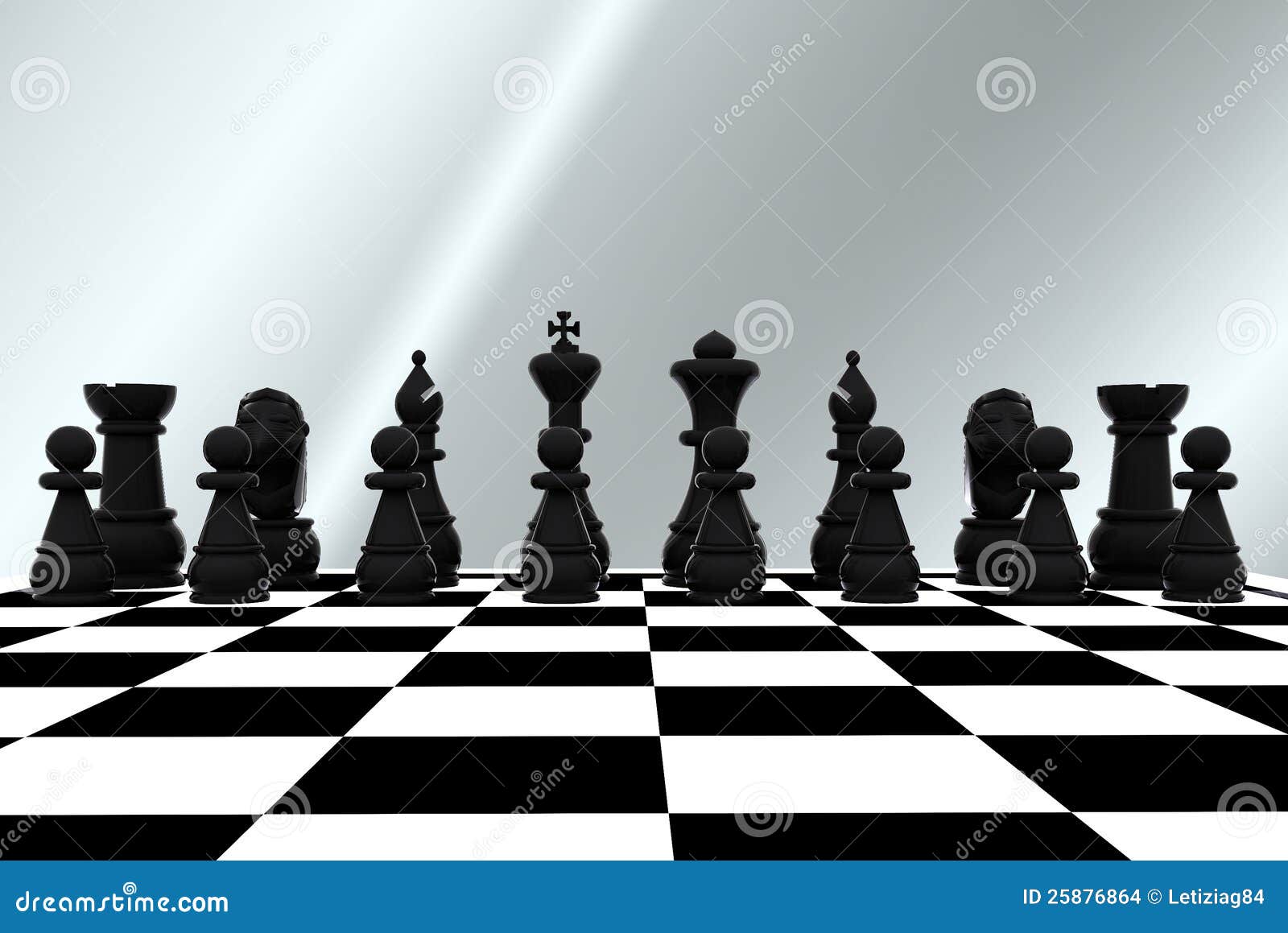 Chess - 3D stock illustration. Illustration of concept - 25876864