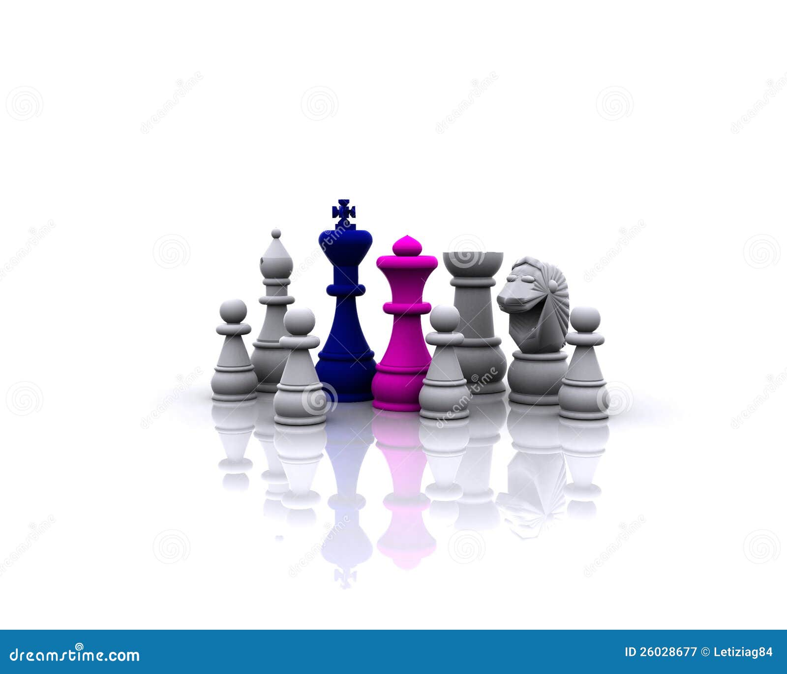Chess - 3D stock illustration. Illustration of move, color - 26028677