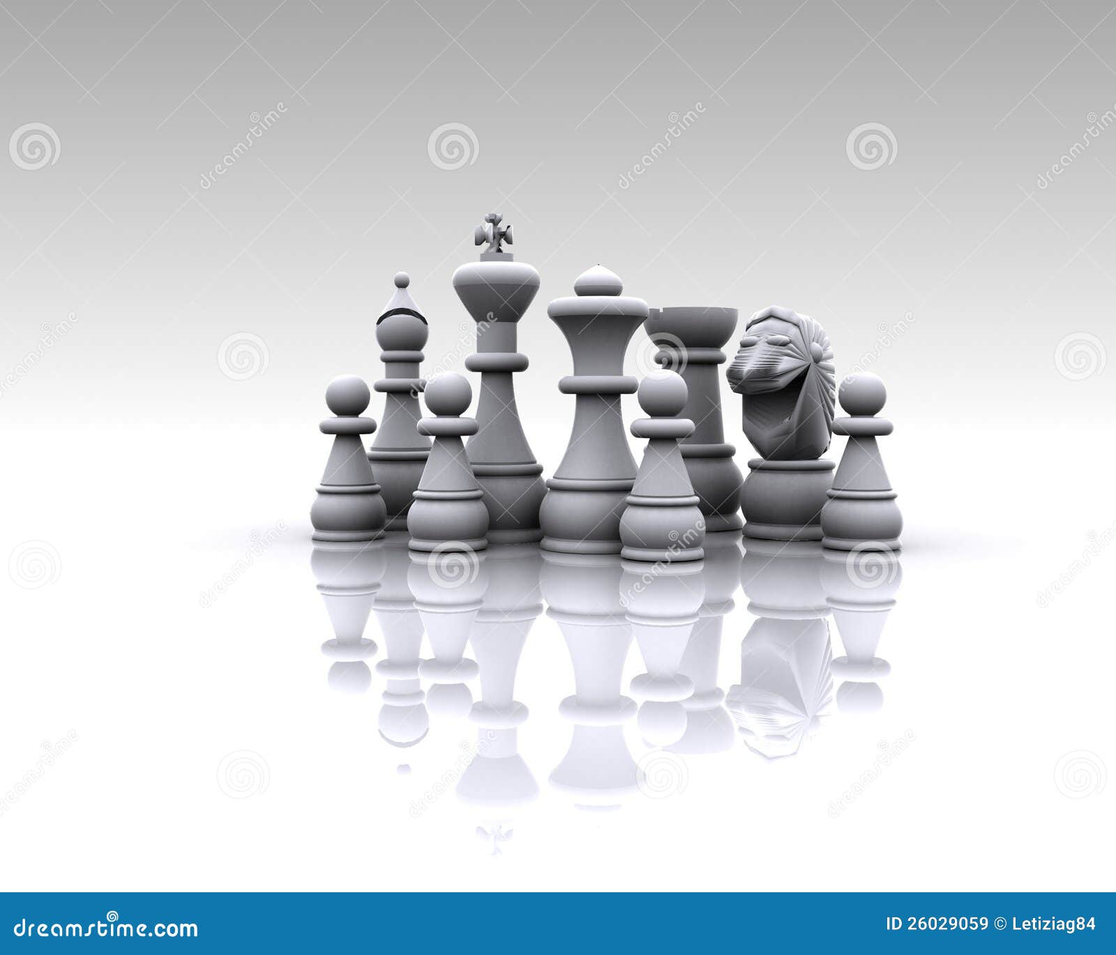Chess - 3D stock illustration. Illustration of color - 26029059