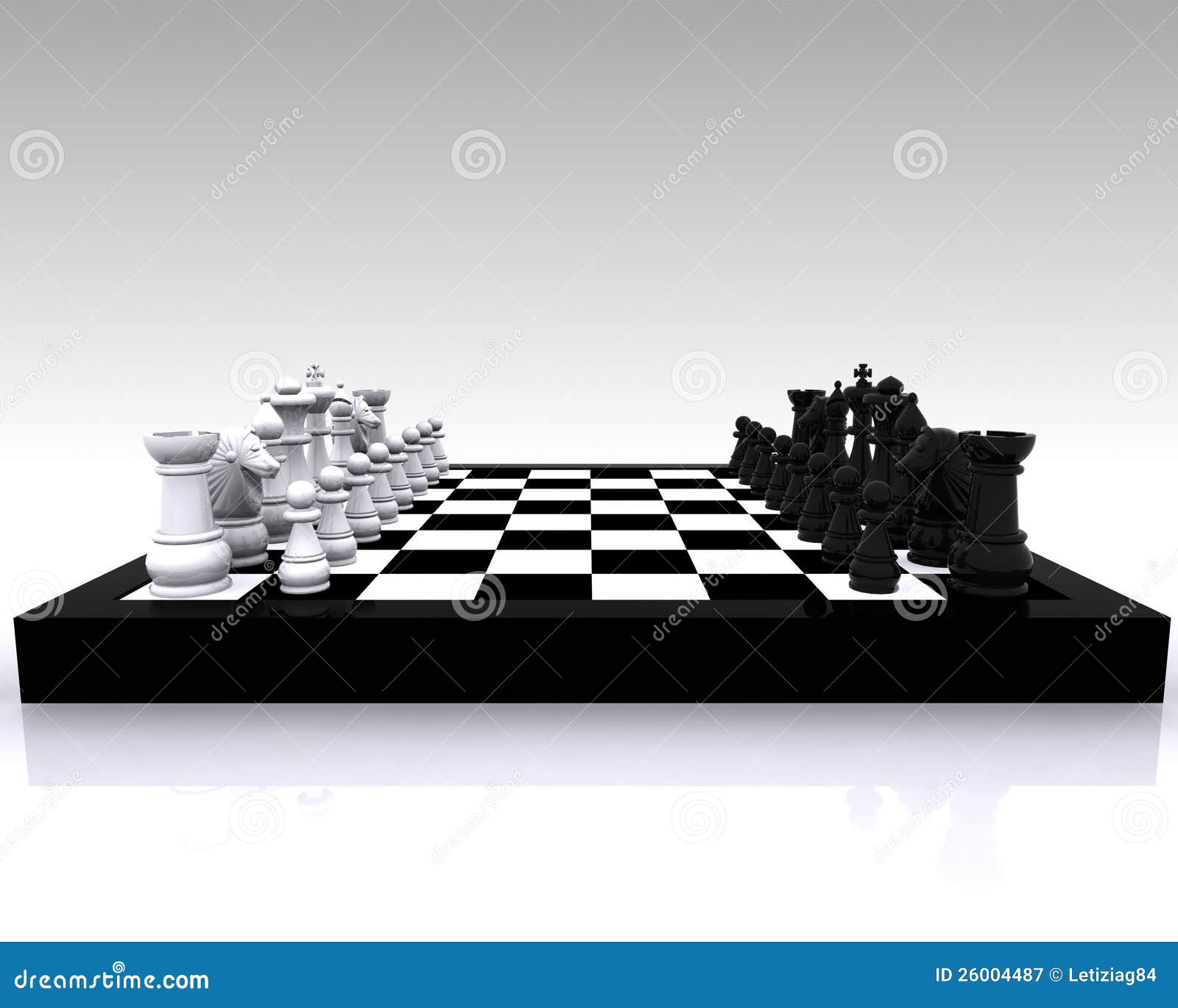 Chess 3D - Battle stock illustration. Illustration of challenge - 26004487