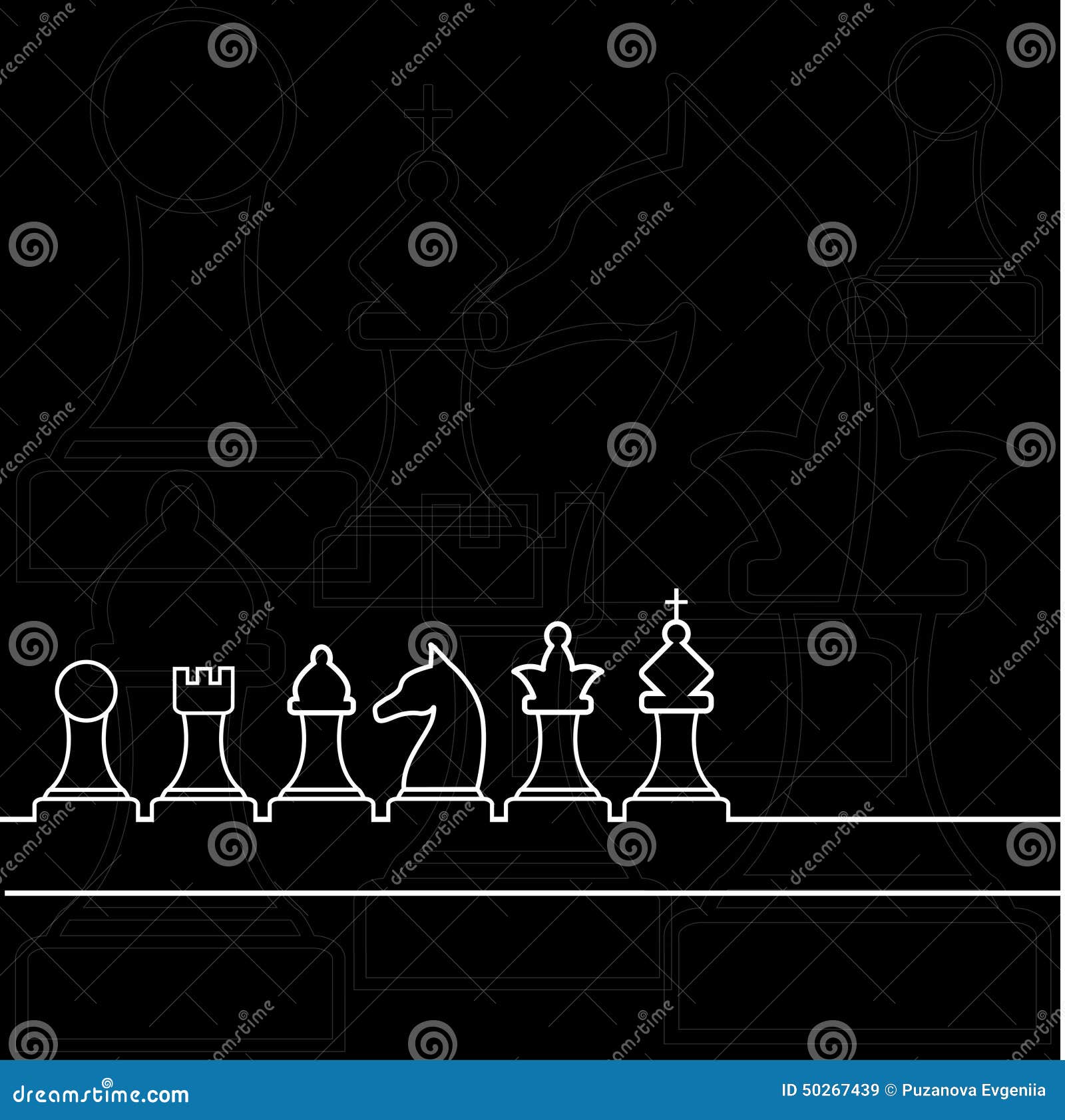 Chess1 stock vector. Illustration of creativity, career - 50267439