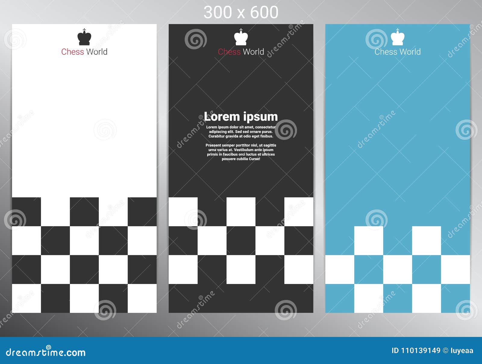Chess Banner Design. Vector Illustration Stock Vector - Illustration of ...