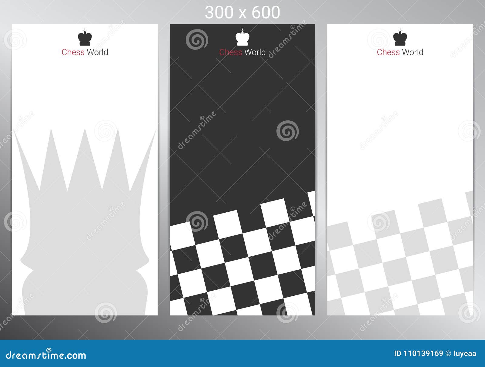 Chess Banner Design. Vector Illustration Stock Vector - Illustration of ...