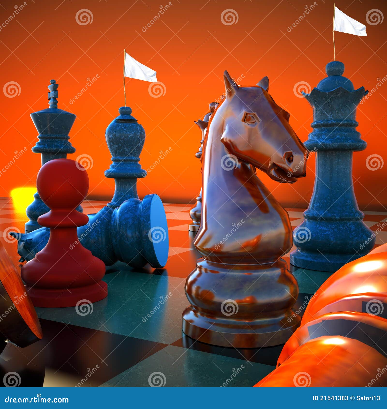 Chess battle stock illustration. Illustration of confrontation - 21541383