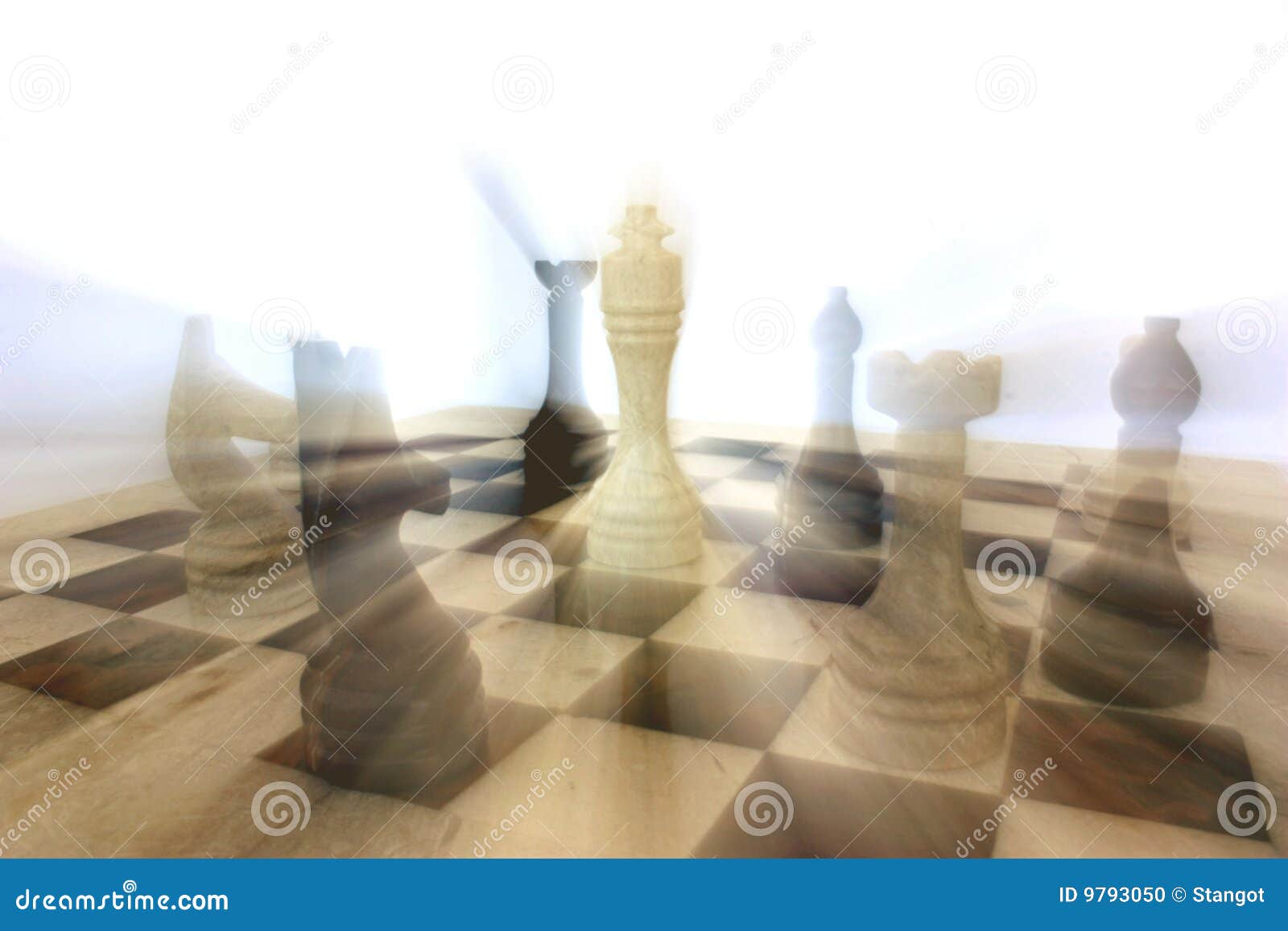 Chess battle stock photo. Image of dream, unreal, marble - 9793050