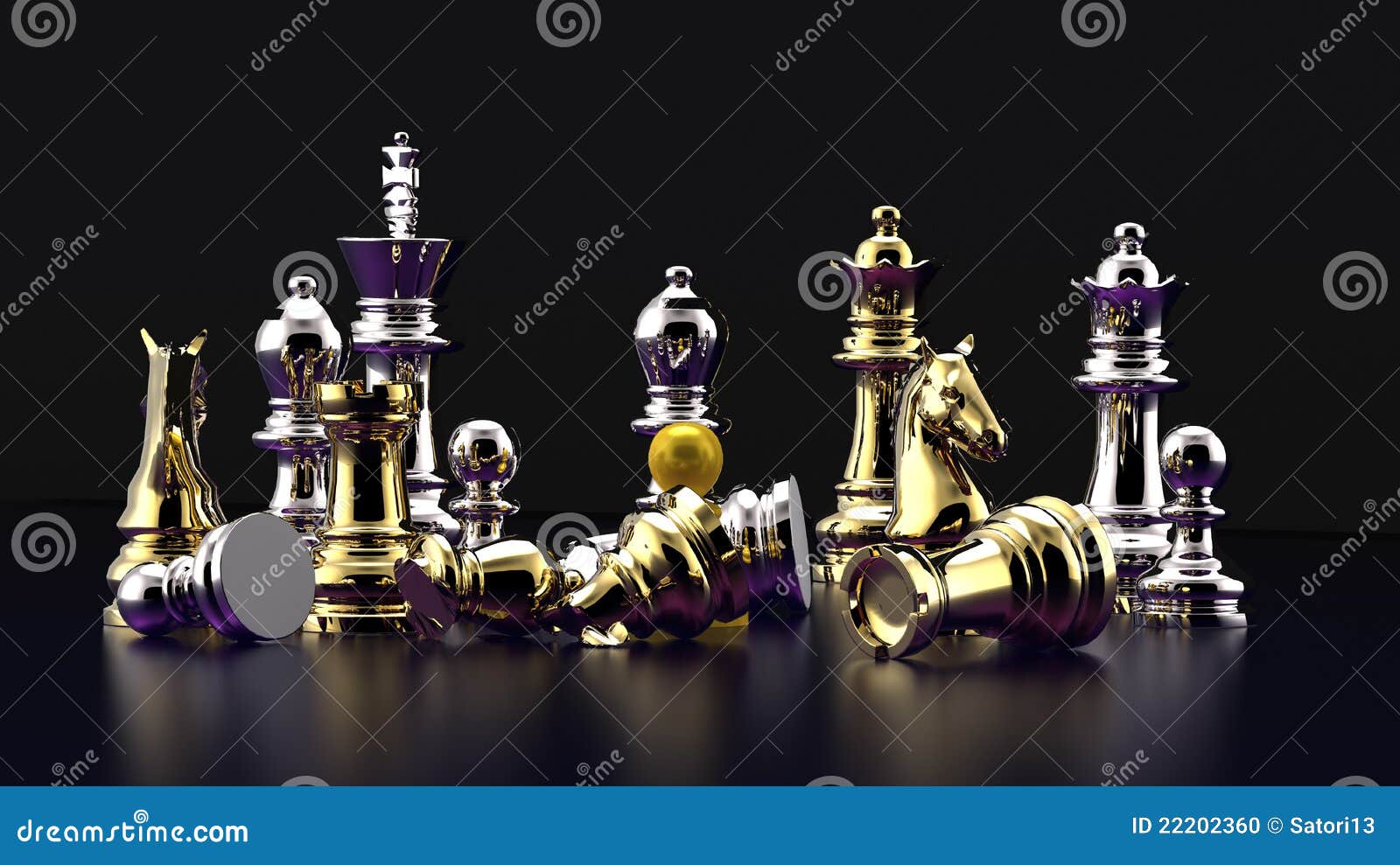 Chess battle -defeat stock illustration. Illustration of match - 22202360
