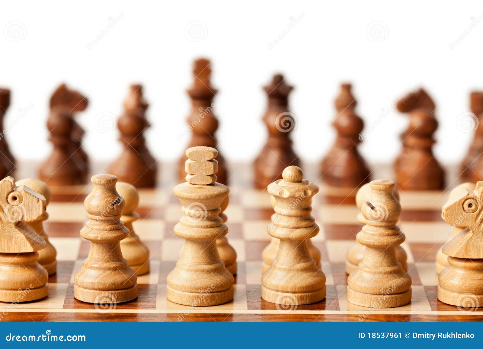Chess - beginning of game stock image. Image of white - 18537961