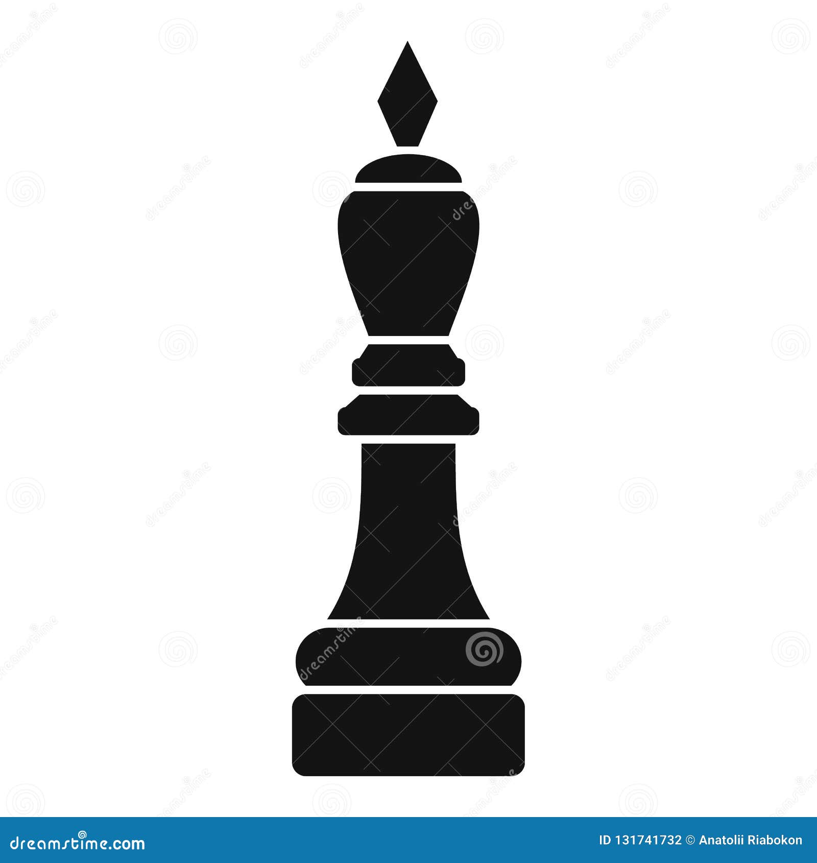 Chess Bishop Icon, Simple Style Stock Vector - Illustration of castle ...