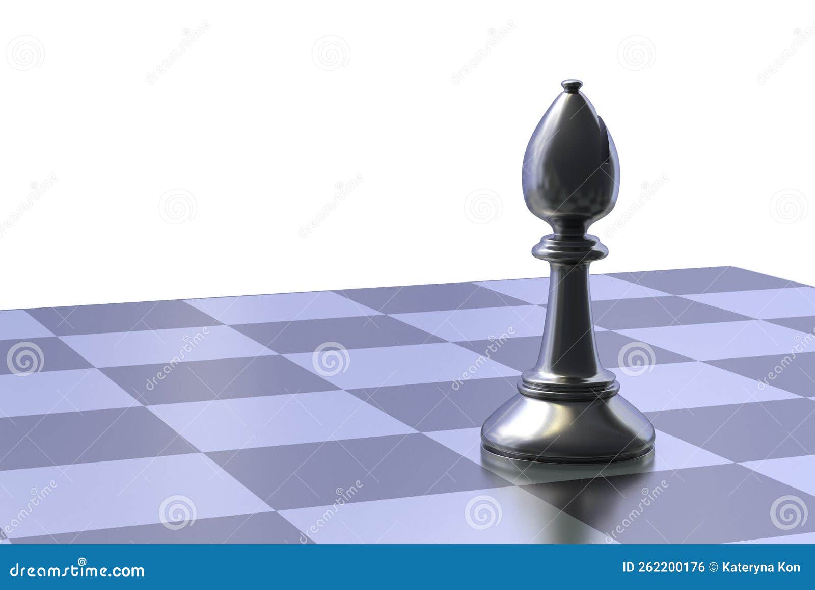 Chess bishop, illustration stock illustration. Illustration of closeup ...